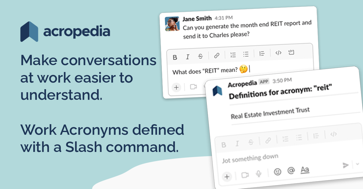 Acropedia - Discover Acronyms Faster and Make Conversations Easier
